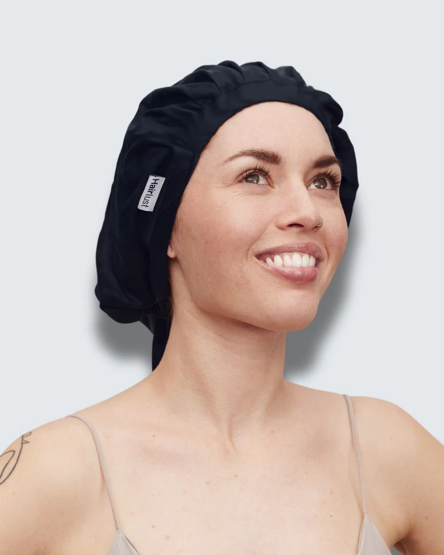 Bamboo Hair Bonnet, Jet Black – Gurly Girl -metodi